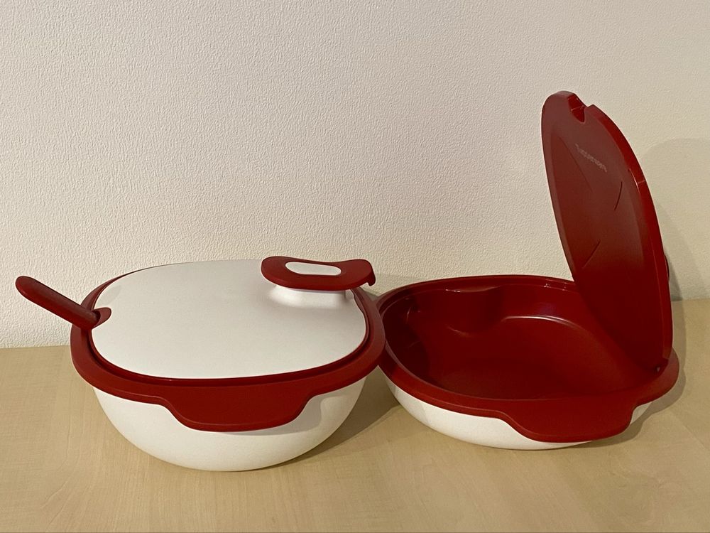 Tupperware Warmie-Tup 2er Set doppelwandige Servierschüsseln (Neu (gemäss Beschreibung)) in ...