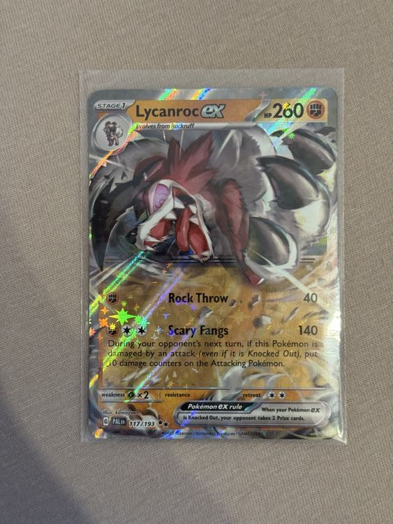 Pokémon Lycanroc ex 117/193 Paldea Evolved (Neu (gemäss Beschreibung ...