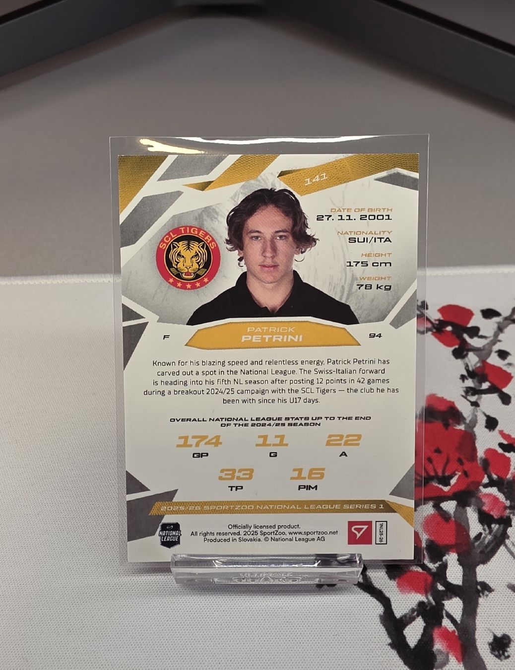 Patrick Petrini /20 SCL Tigers SportZoo NLA Season 25/26 (Neu und ...