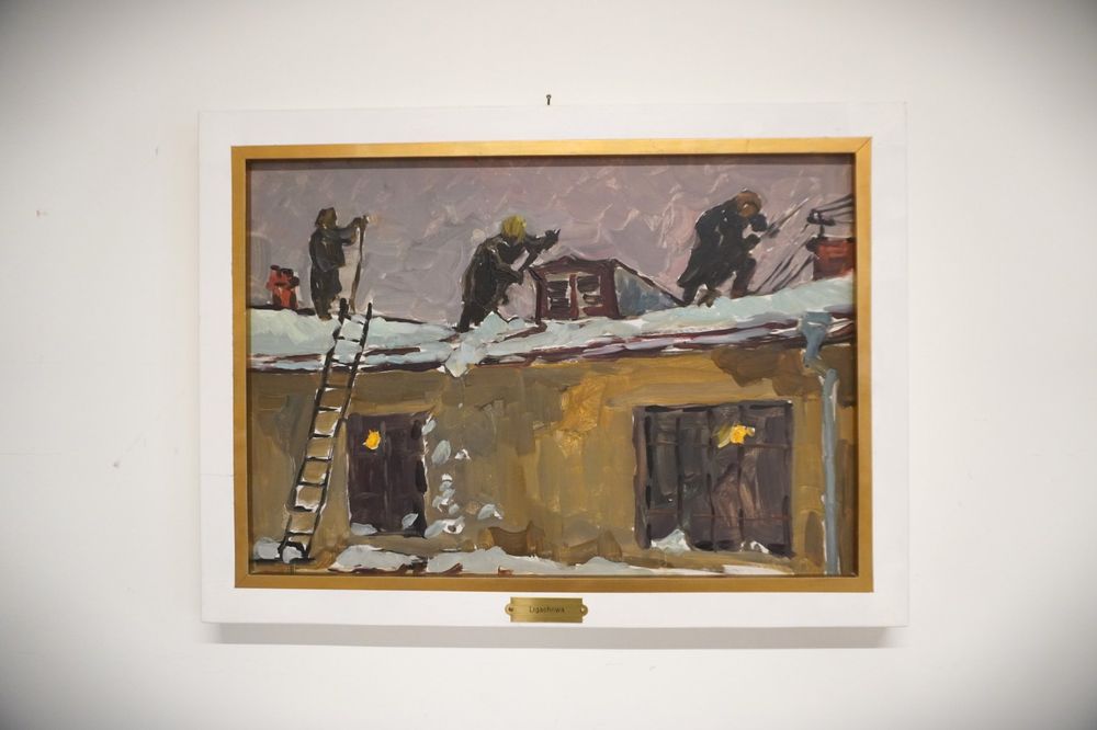 Ölgemälde Ligachova Wintermotiv gerahmt Holzrahmen S072 (Gebraucht) in Basel für CHF 120 – mit ...