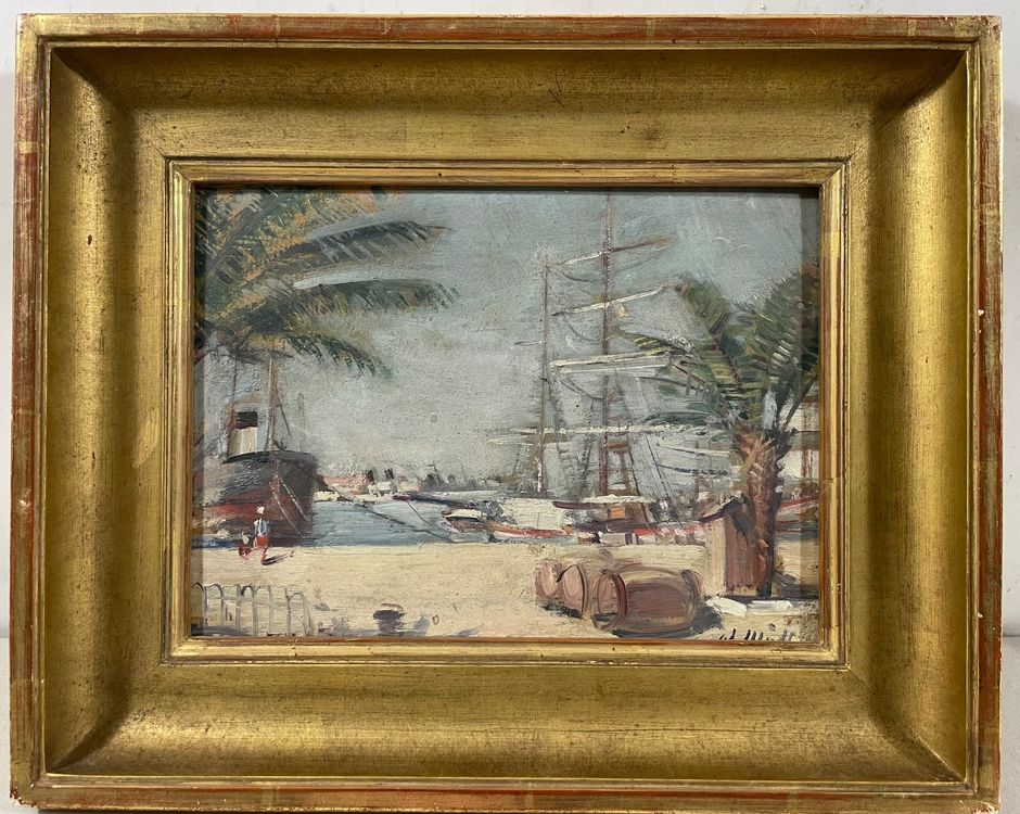 Walter Emil Müller (1896-1983) Gemälde - Hafen Szene (Gebraucht) in Root für CHF 109 – nur ...