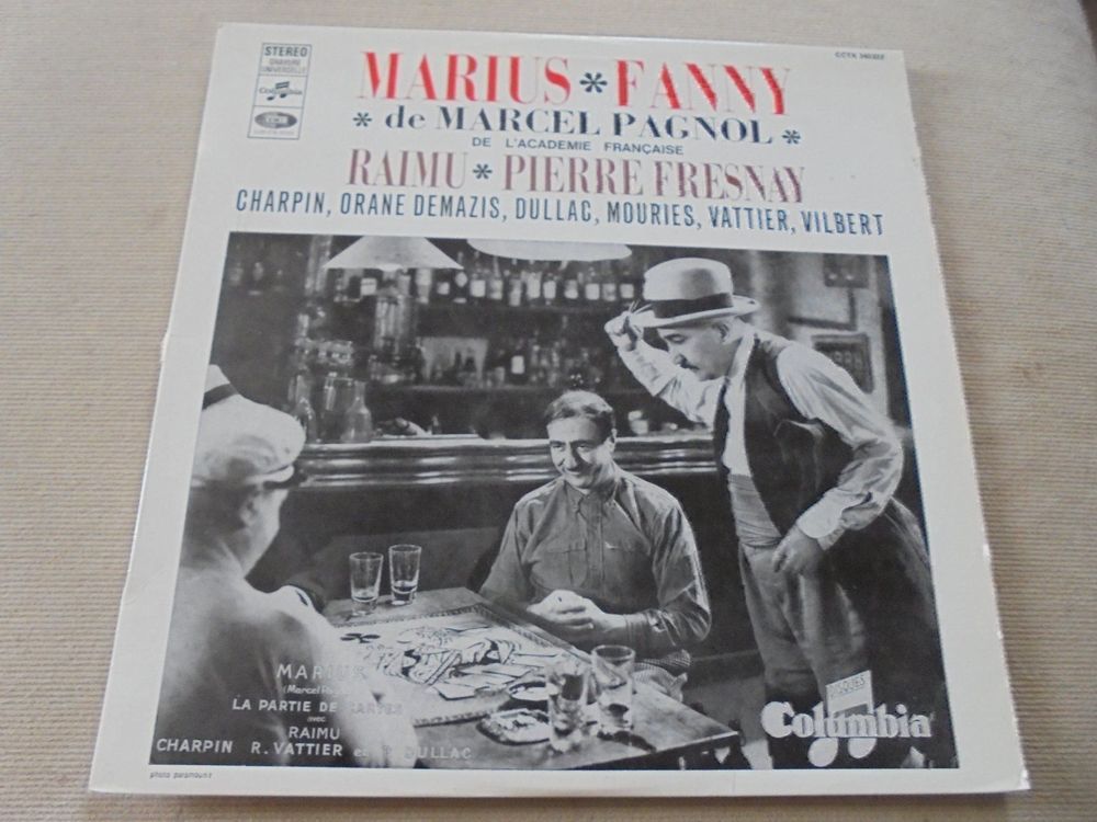 B.O / OST " Marius / Fanny " de Marcel Pagnol LP France 1968 (D ...