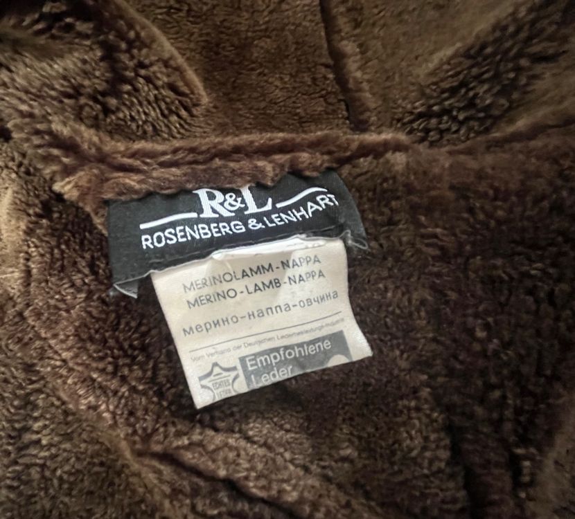 Rosenberg & Lenhart: leichte Jacke Shearling Lammleder 38 M (Gebraucht ...