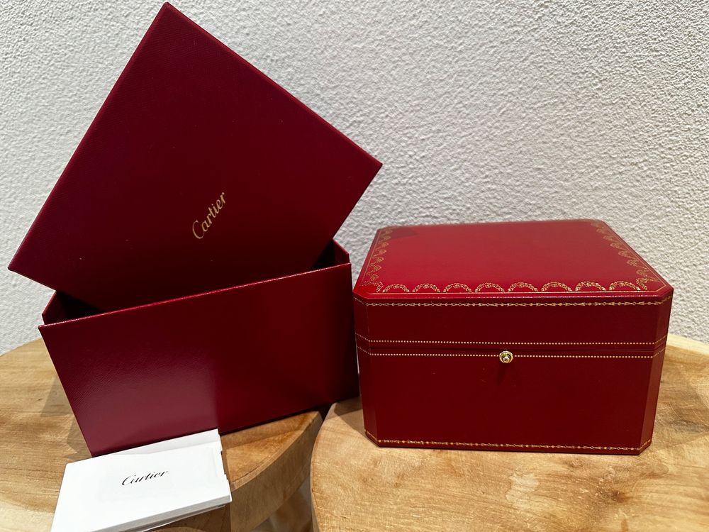 Neu CARTIER ORIGINAL UHR BOX ECRIN SCHACHTEL WATCH CASE | Kaufen auf ...
