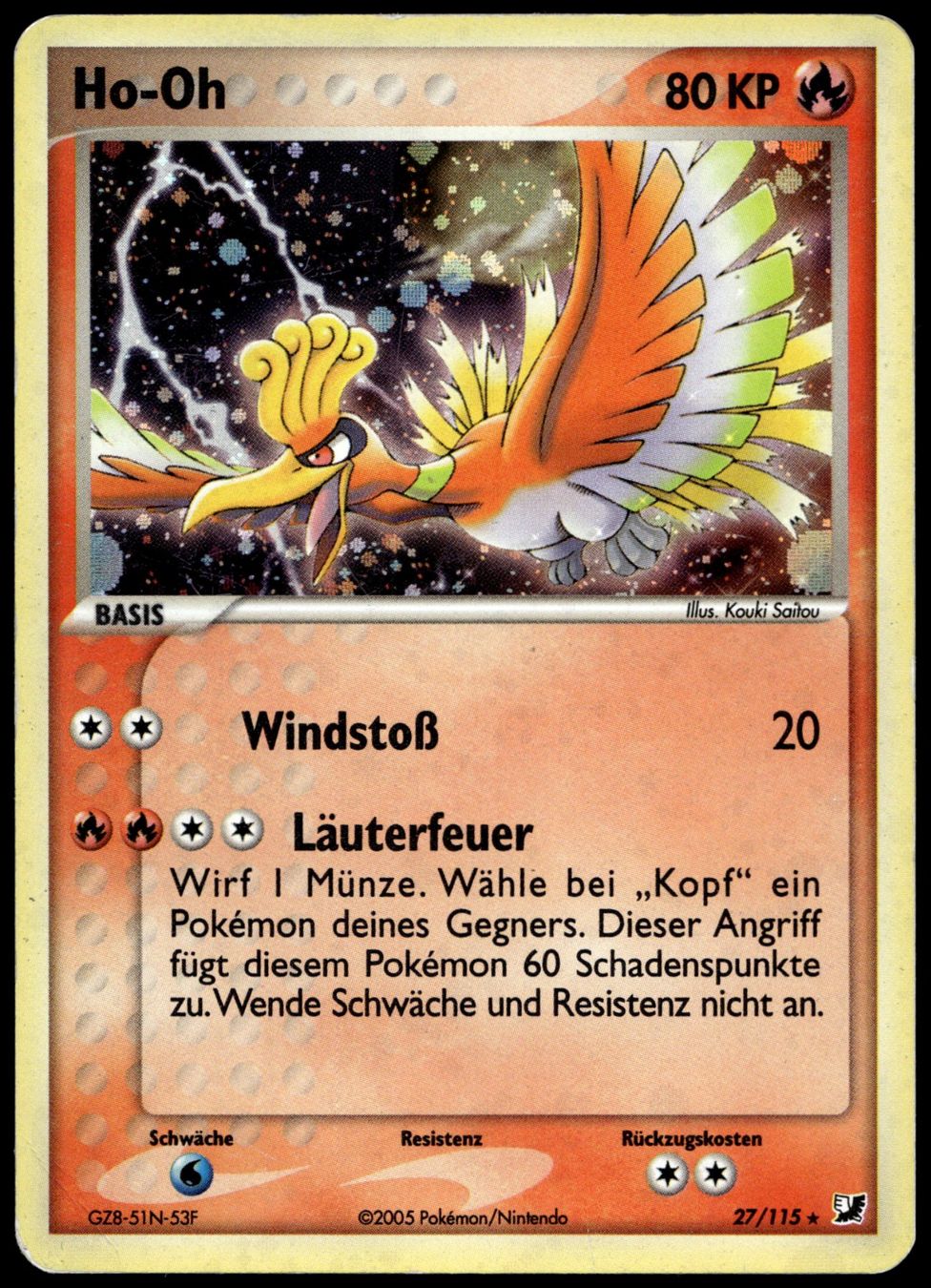 Ho-Oh 27/115 Holo Pokémon EX Unseen Forces ab 1.- (Gebraucht) in Uster ...
