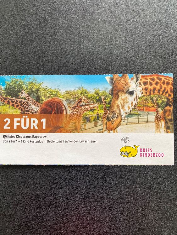 Knies Kinderzoo, Rapperswil / Bon 2 für 1 (Neu (gemäss Beschreibung)) in Uetliburg SG für CHF 1 ...
