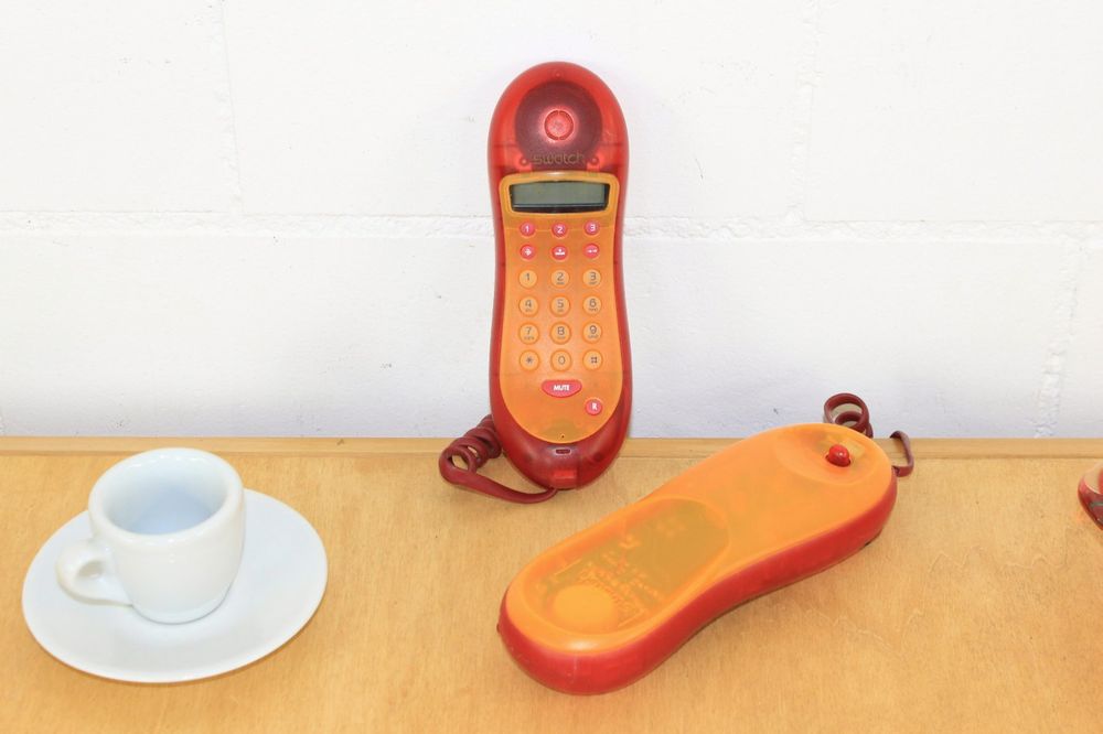 Vintage Telefon SWATCH TWINPHONE TEQUILA SUNSET 1990er Jahre (Gebraucht ...