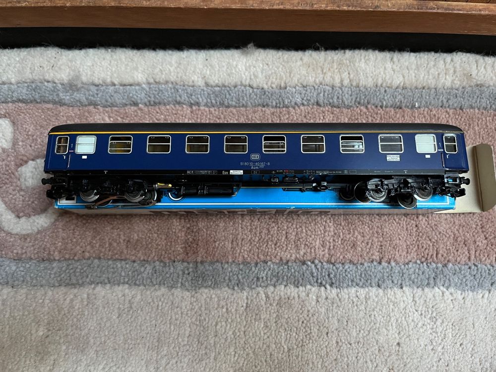 Märklin 4053 D-Zug DB Personenwagen beleuchtet OVP wie neu (Neu (gemäss ...