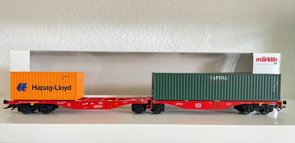 Märklin 47801 - Doppel-Containertragwagen - in OVP (Neu (gemäss ...