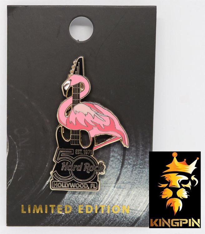 HARD ROCK CAFE Pin Flamingo 50 Years HR Hollywood USA (Neu (gemäss ...