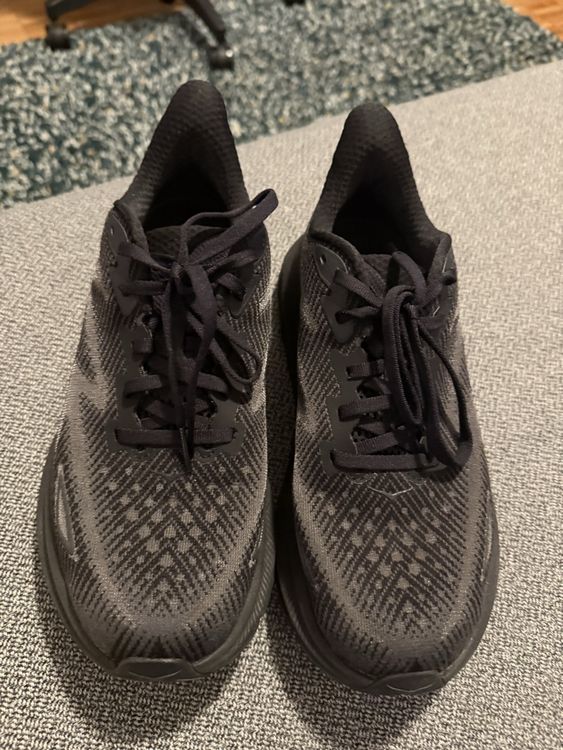 Hoka Clifton 9 All Black Women’s Running Shoes - Size 40 (Gebraucht) in ...