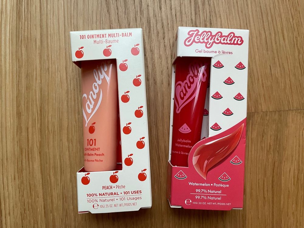 Lanolips Watermelon & Peach Jellybalm x2 NEW (Neu und originalverpackt ...