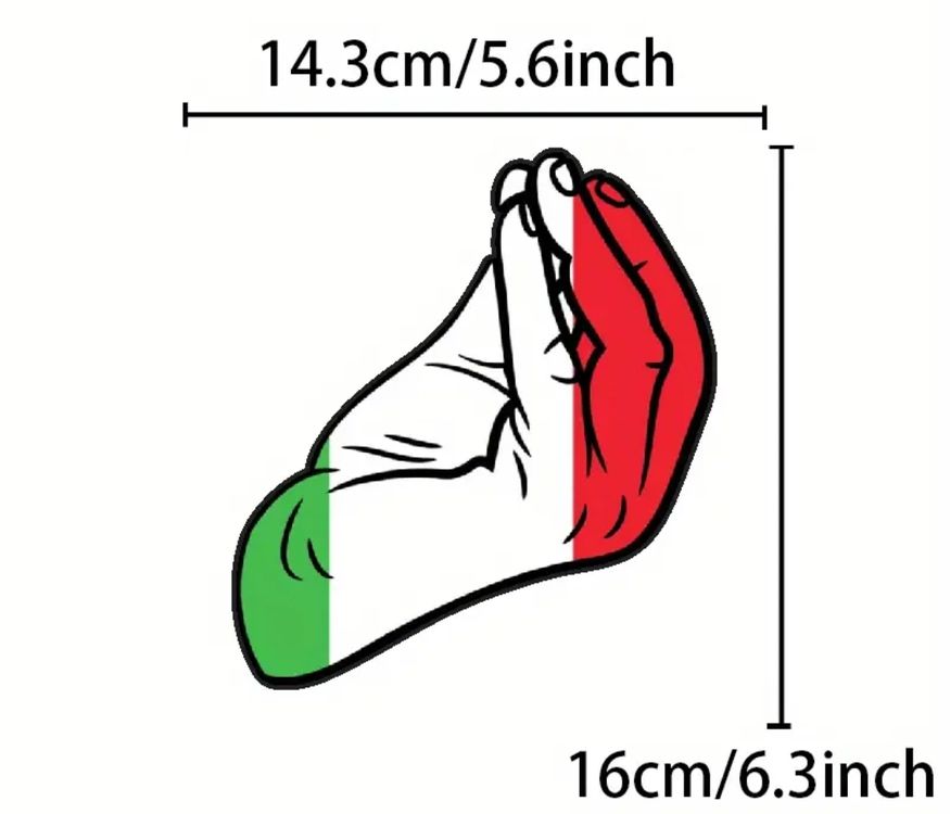 Italien Handzeichen Autoaufkleber Auto Sticker | Kaufen auf Ricardo