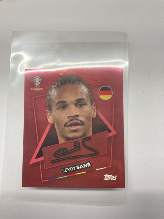 Topps Sticker Em24 Autogramm Leroy Sane GER SP | Kaufen auf Ricardo