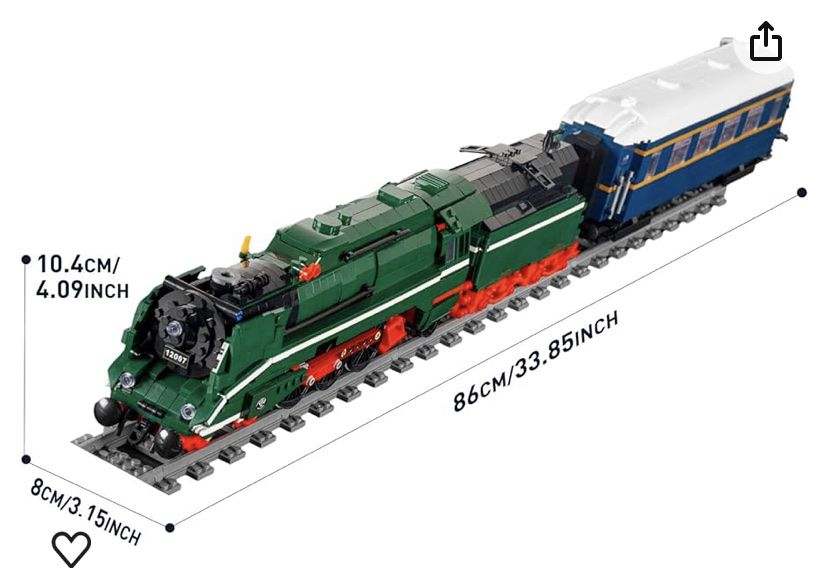 Mould King Rc-Eisenbahn / Zug Dampf 2348 Teile Lego Komp.Neu | Kaufen ...