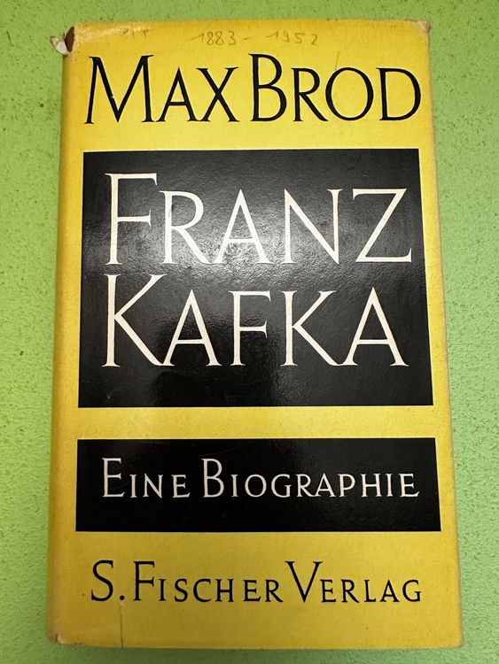 Max Brod: Franz Kafka. Eine Biographie. (Gebraucht) in Zürich für CHF ...