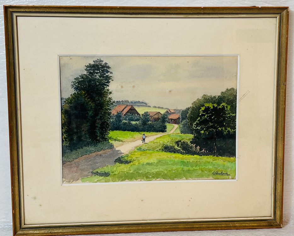 Landschaft Aquarell Unleserlich Signiert | Kaufen auf Ricardo