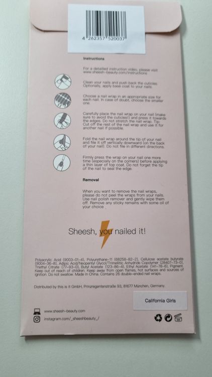 Nagellack Strips Maniko und Sheesh (Neu und originalverpackt) in ...