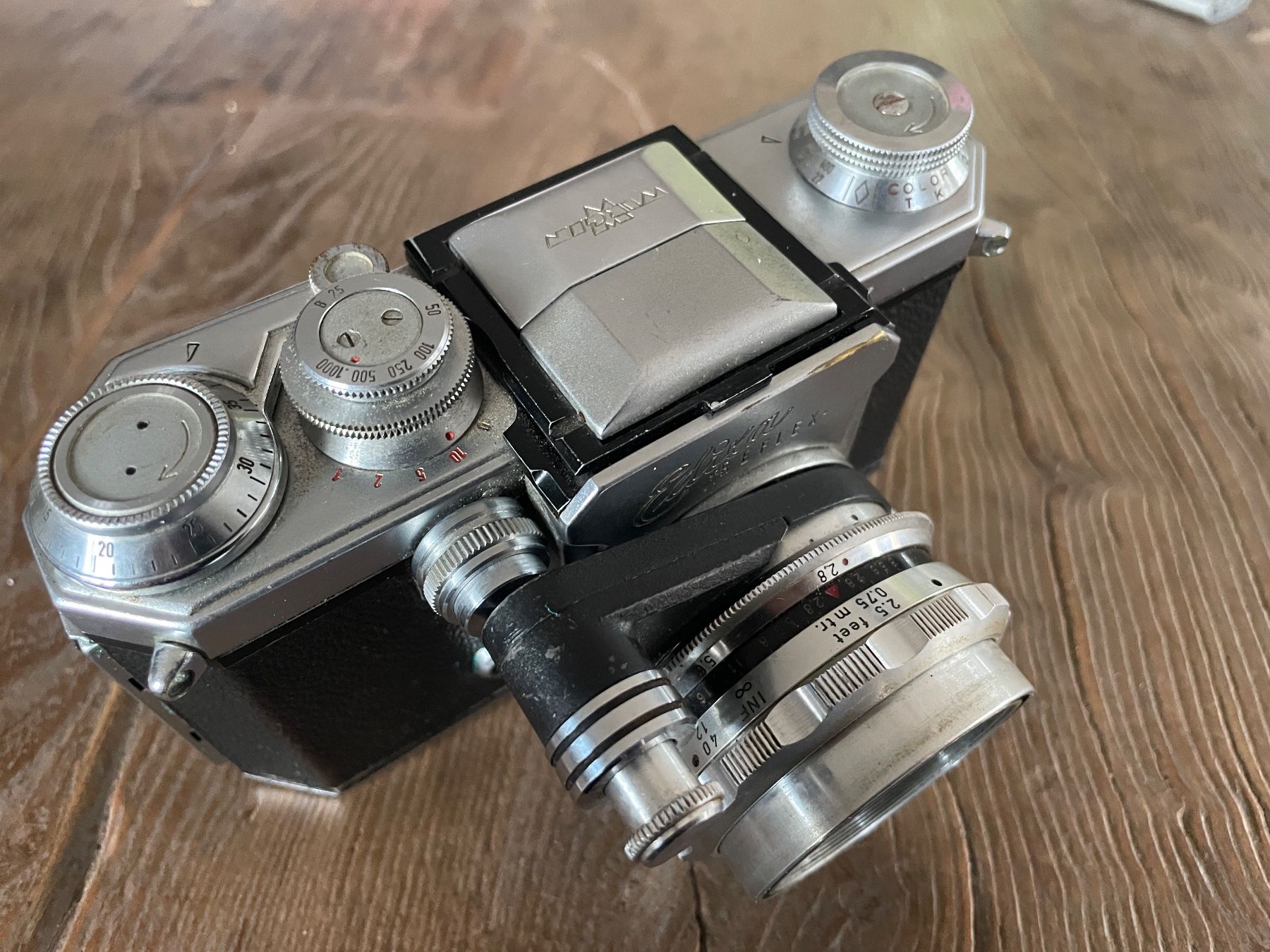 Edixa Reflex B-TL Vintage Kamera mit Objektiv 2.8/50 mm (Gebraucht) in ...