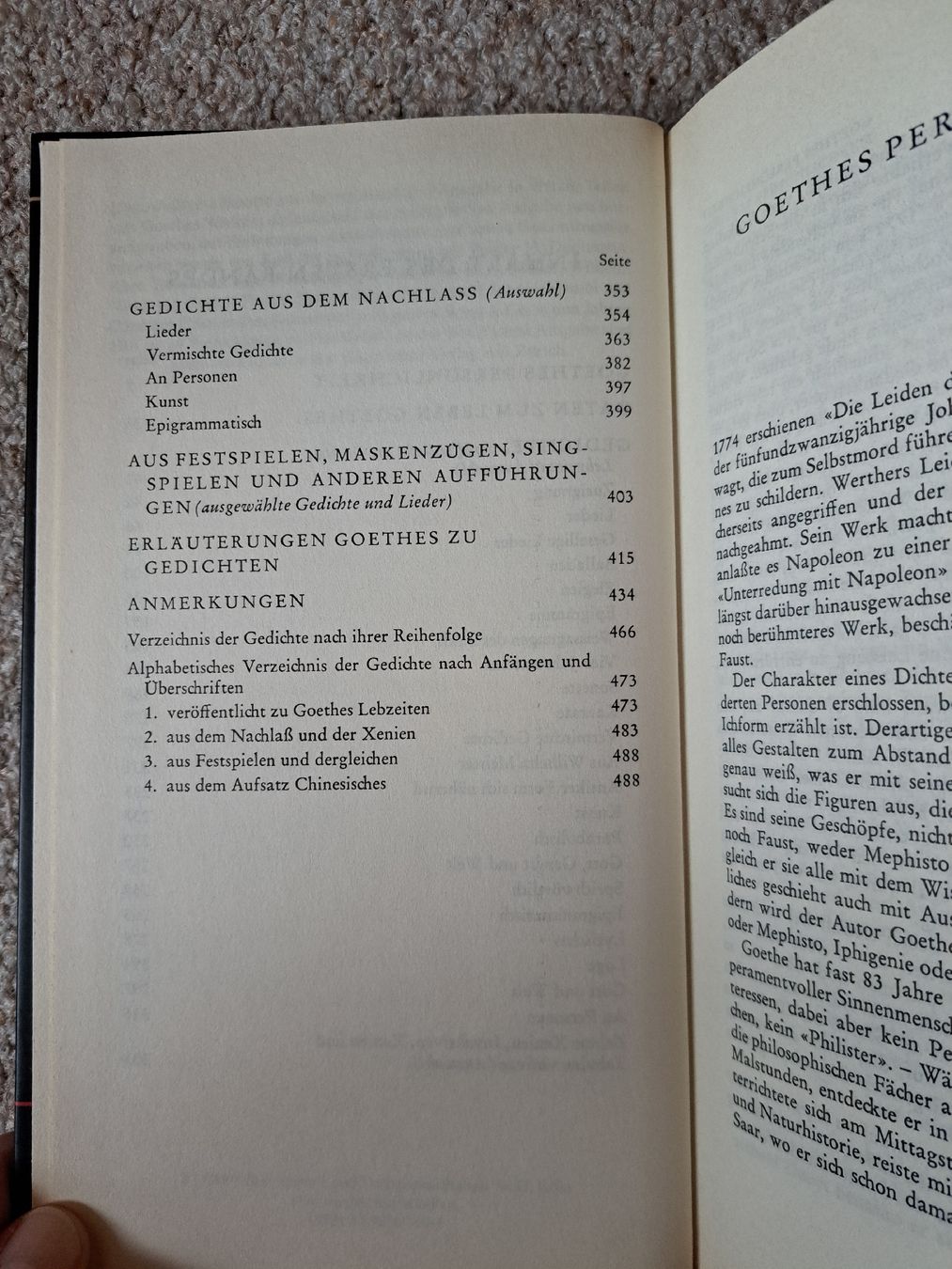 Goethe Werke, Gesamtausgabe, 10 Bände, Top Zustand! (Neu (gemäss Beschreibung)) in Wangen ZH für ...