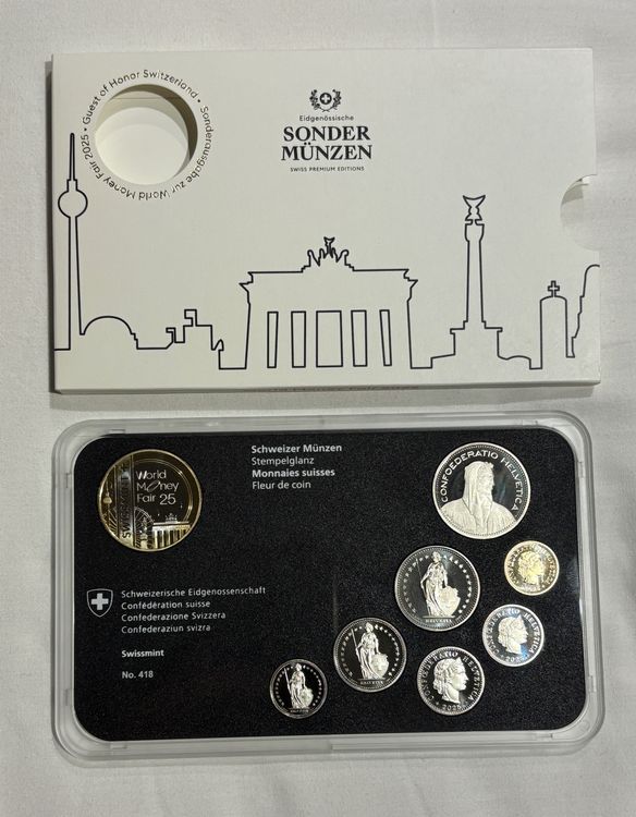Spezial Münzsatz WMF Schweiz 2025 World Money Fair Berlin (Neu und originalverpackt) in Baar für ...