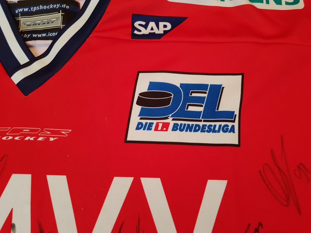 Adler Mannheim Trikot, XL, Nr. 43- Petermann (Autogrammen) (Gebraucht ...