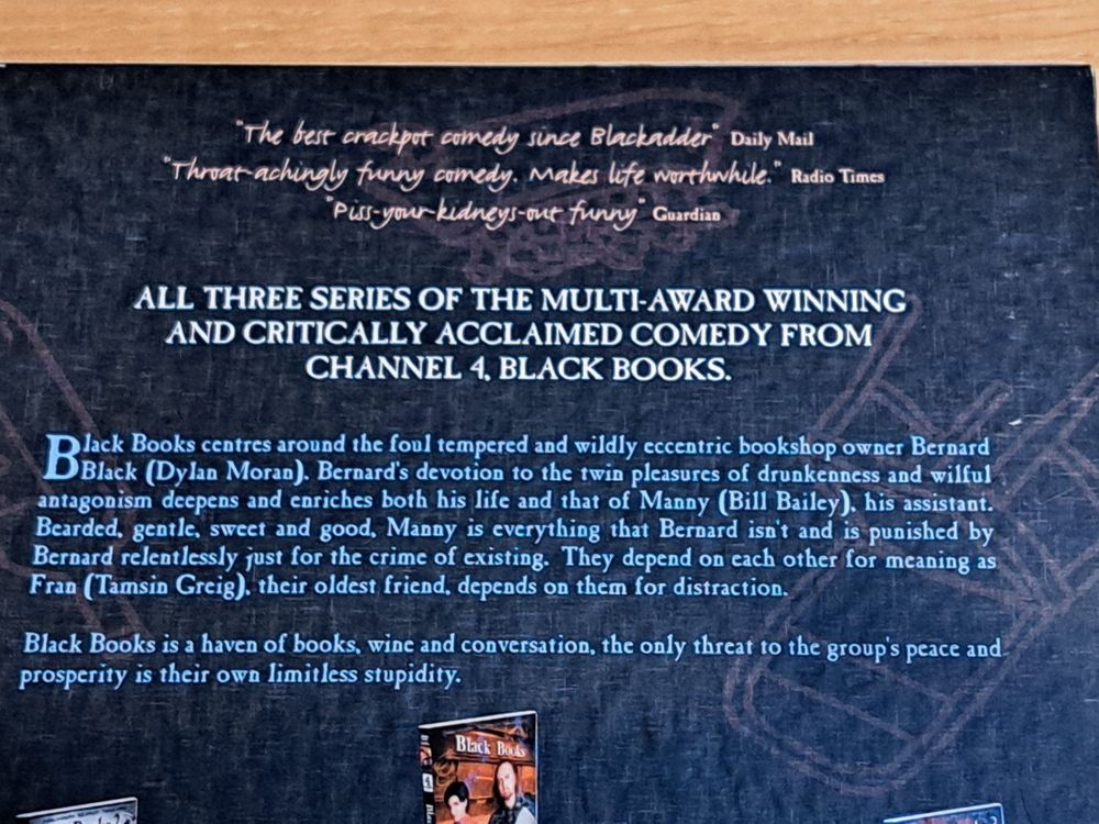IMPORT-DVD: The Complet Black Books Series 1, 2 & 3. (Neu (gemäss ...