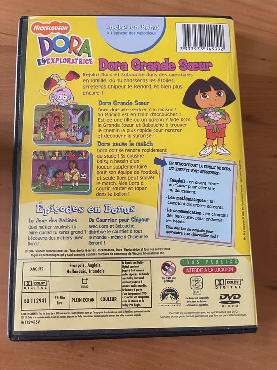 DVD Dora L’exploratrice - Volume 13. Dora Grande Sœur | Kaufen auf Ricardo