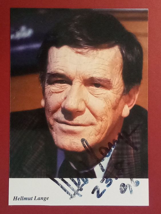 Hellmut Lange 1923-2011 Autogramm Fotopostkarte 10x15cm | Kaufen auf ...