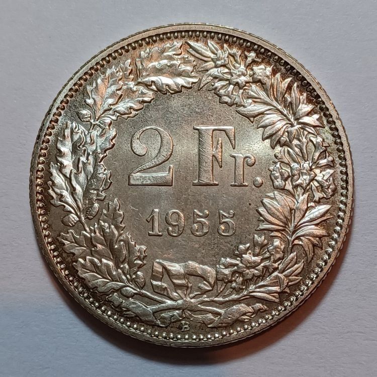 2 Franken 1955 unz-stgl (Gebraucht) in Pfäffikon ZH für CHF 15 – mit Lieferung auf Ricardo kaufen