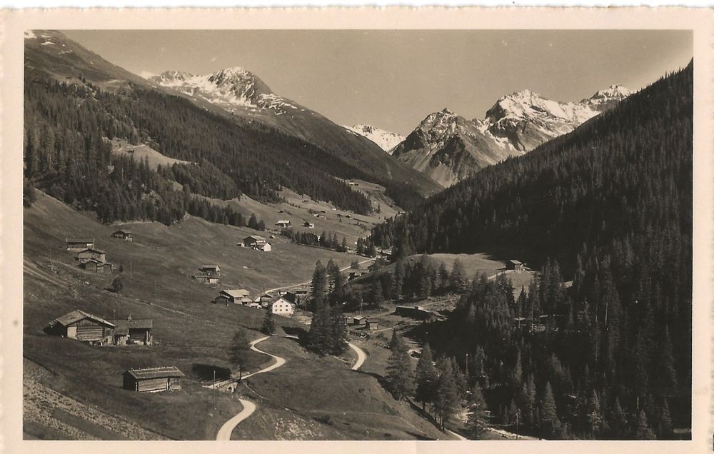 Vintage Fotokarte E. Meerkämper, Clavadel bei Davos (Gebraucht) in ...