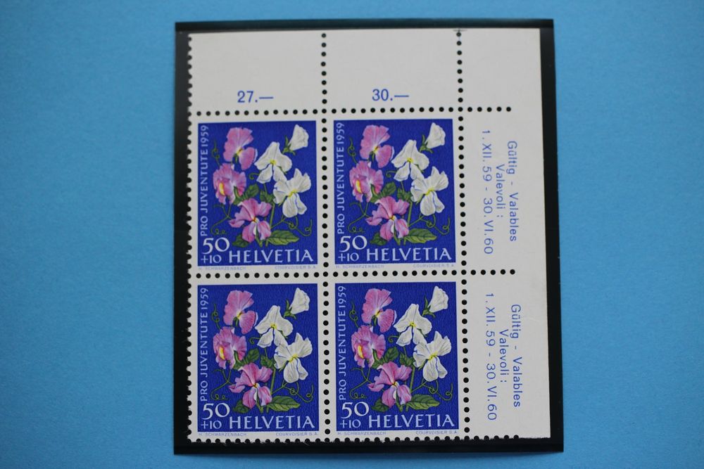 PJ 1959 Nr.182 - postfrisch ** - GARTEN-WICKE - CHF 10.00 (Neu (gemäss ...
