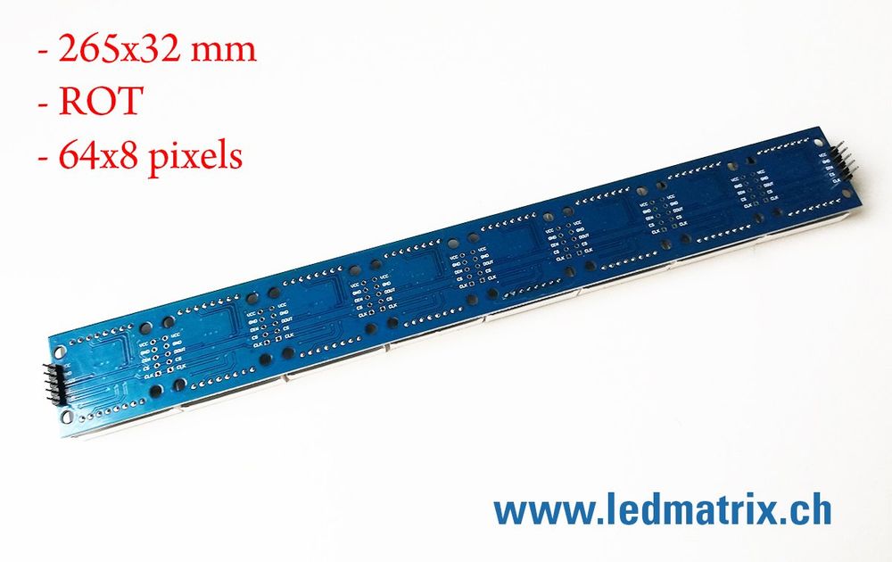 LED Dot Matrix Display 64x8 Rot (Neu (gemäss Beschreibung)) in Zurich ...