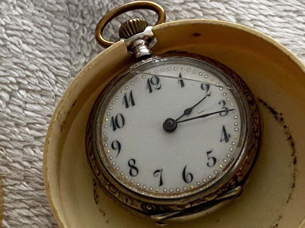 Antike Taschenuhr Remontoir Cylindre 10 Rubis Silber 800 rar (Gebraucht) in Dübendorf für CHF 40 ...