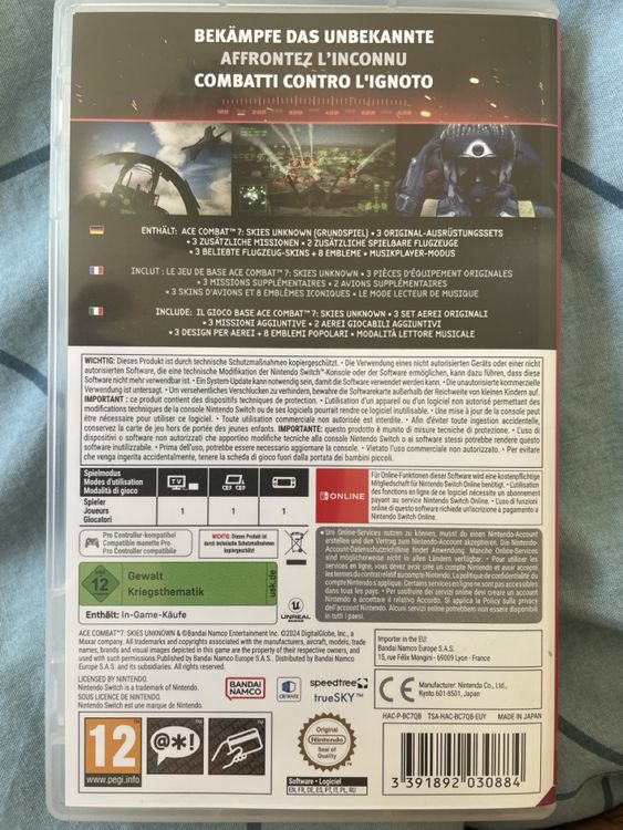 Ace Combat 7: Skies Unknown - Nintendo Switch Spiel (Gebraucht) in ...