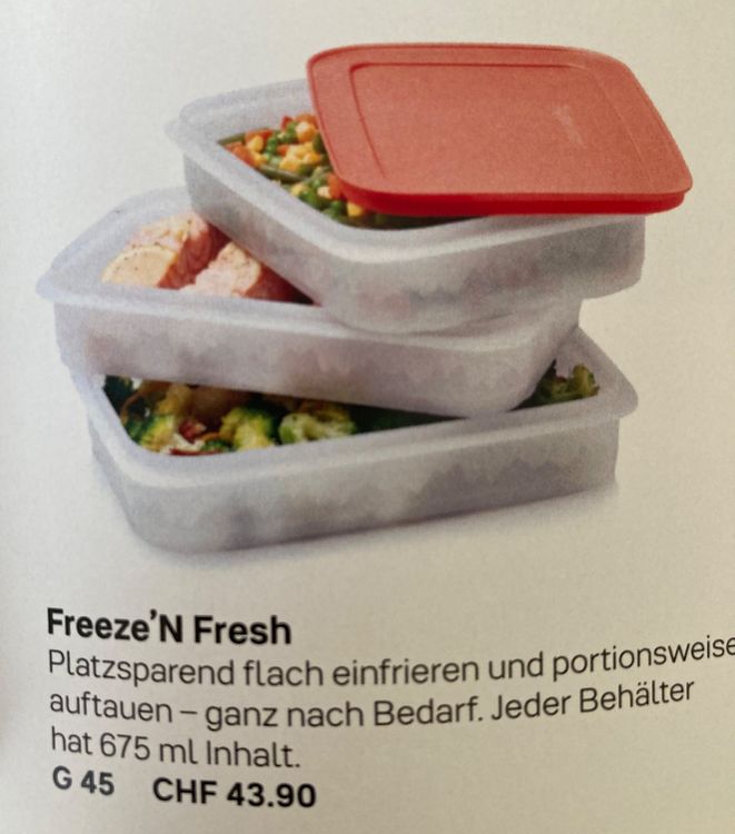 Freeze ‚N Fresh Tupperware (Neu und originalverpackt) in Adetswil für ...