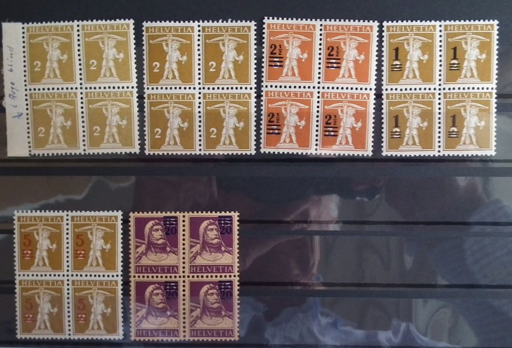 Tellknabe LOT 4-er Blocks mit Abart Postfrisch** | Kaufen auf Ricardo