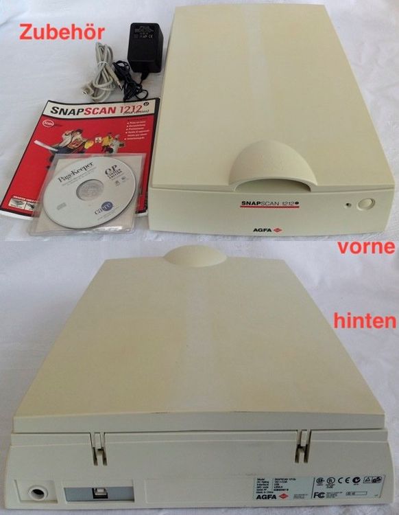 AGFA SnapScan 1212u Flachbrettscanner A4 USB 1200/9600dpi (Gebraucht ...
