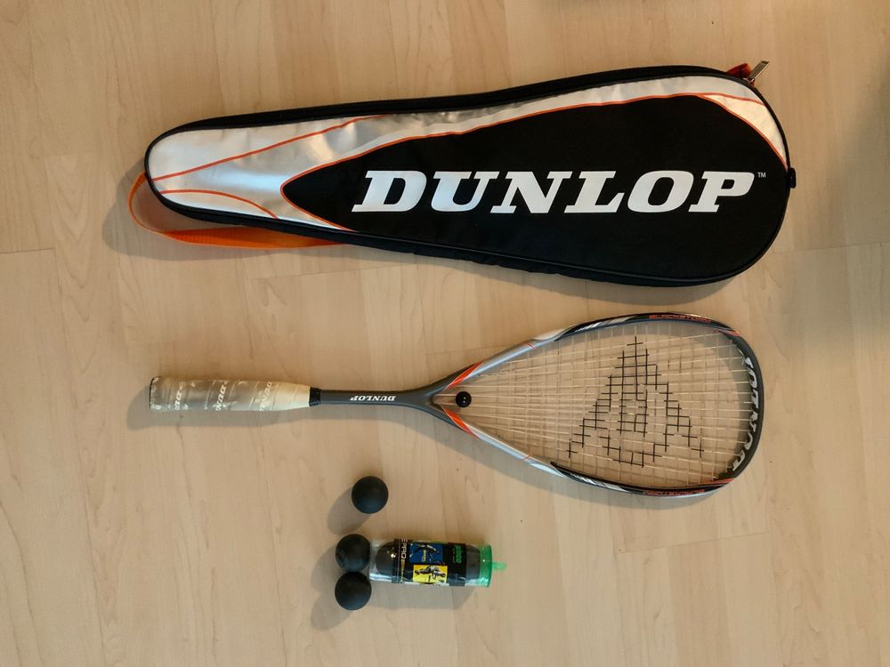 Dunlop Blackstorm Titanium Squash Schläger + gratis Zubehör | Kaufen ...