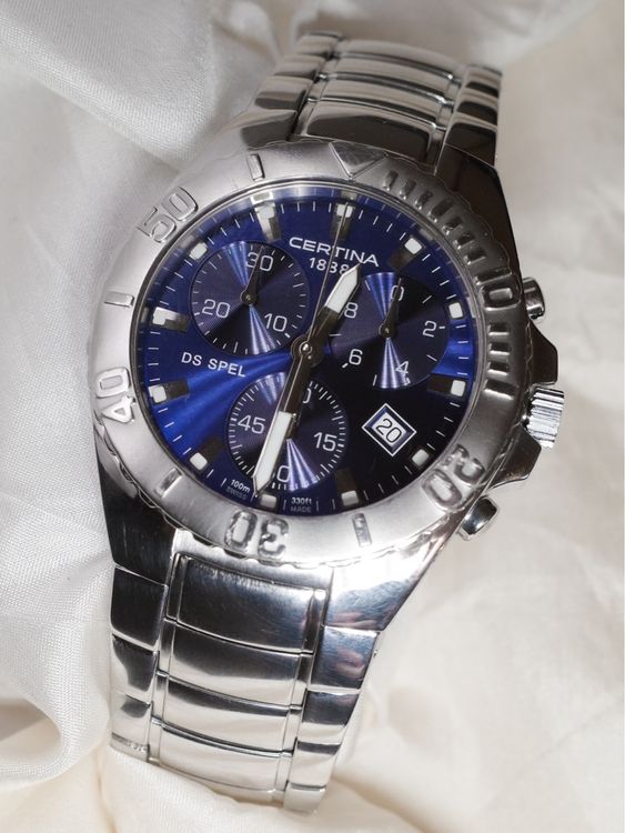 CERTINA DS SPEL Chrograph 43mm BOX Armbanduhr Quartz läuft (Gebraucht) in Rüti (ZH) für CHF 125 ...