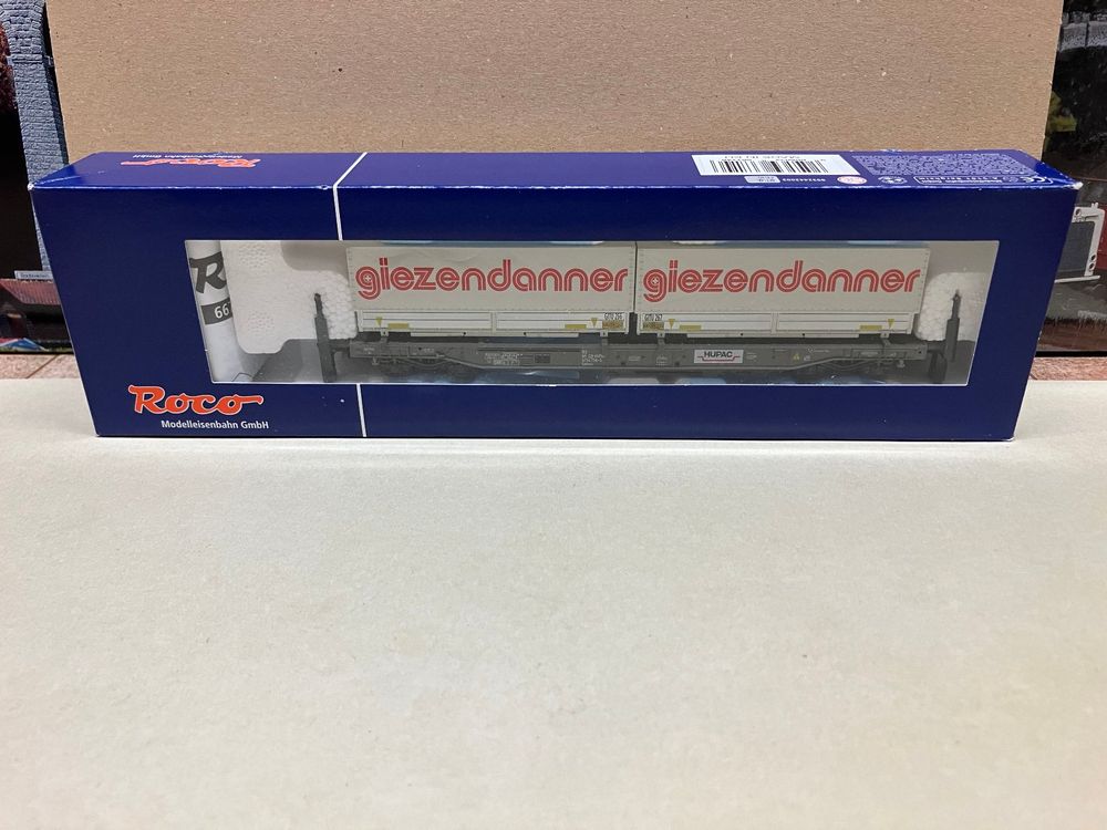 Roco 66714 Einheitstaschenwagen der CH-HUPAC/SBB, H0 GS (Gebraucht) in ...