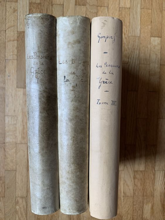 Les Penseurs de la Grèce, Theodore Gomperz (D'occasion) à Morges pour ...