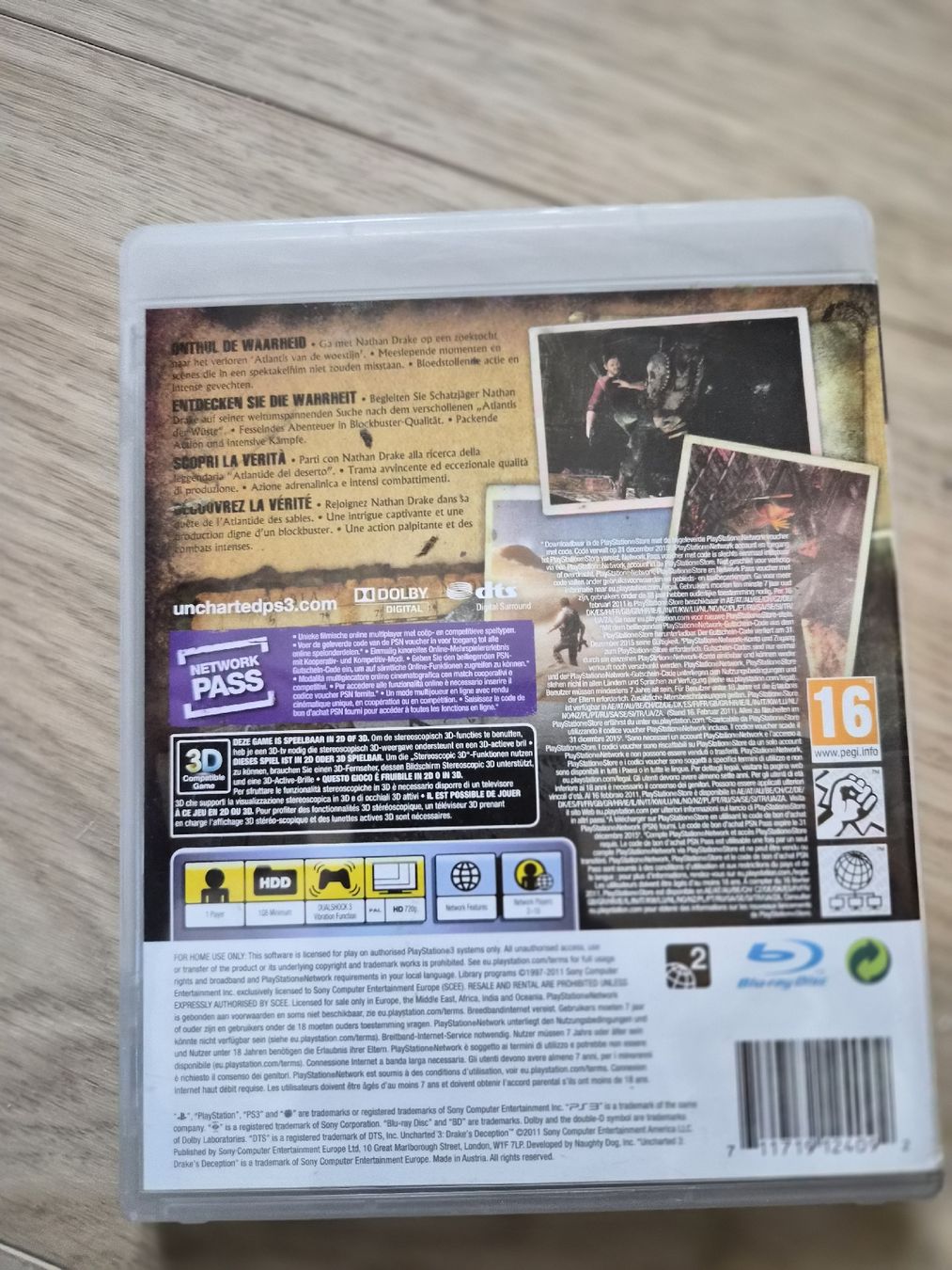 Uncharted 3: L'Illusion de Drake - Jeu PS3 (D'occasion) à La Joux FR ...