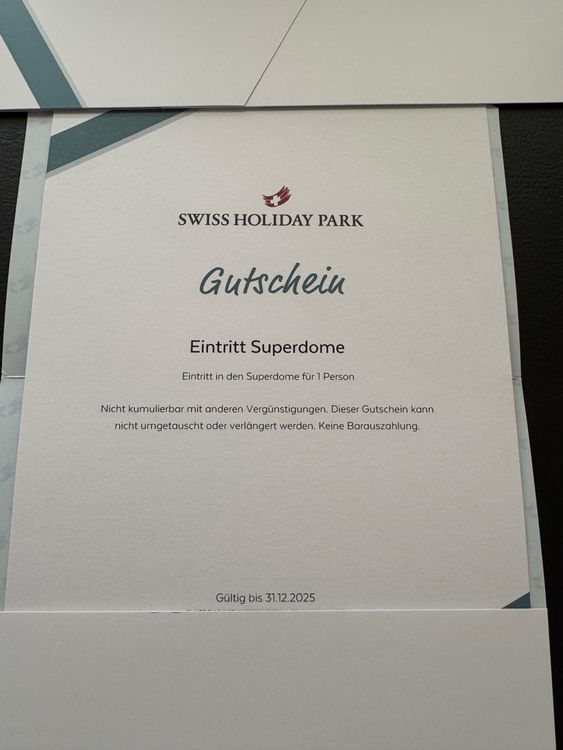 Superdome 2 Eintritte (Neu und originalverpackt) in Thun für CHF 28 ...