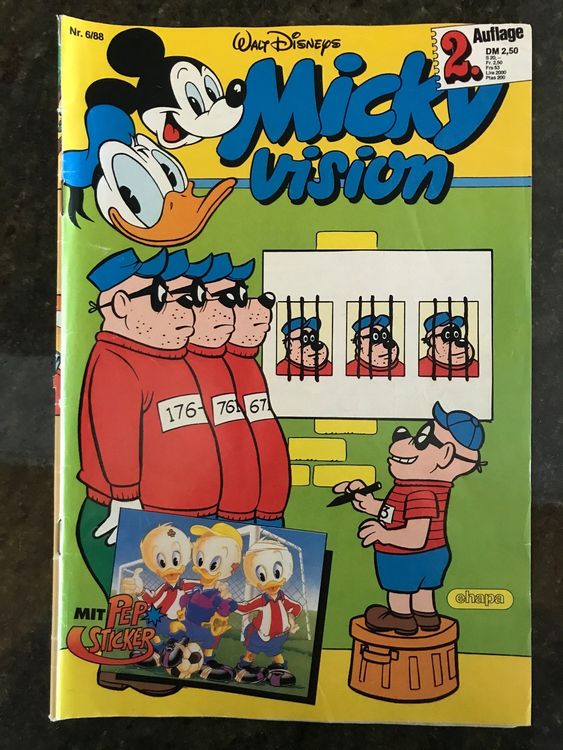 Micky Vision Nr. 6 1988 2. Auflage (Gebraucht) in Hettlingen für CHF 2 – mit Lieferung auf ...