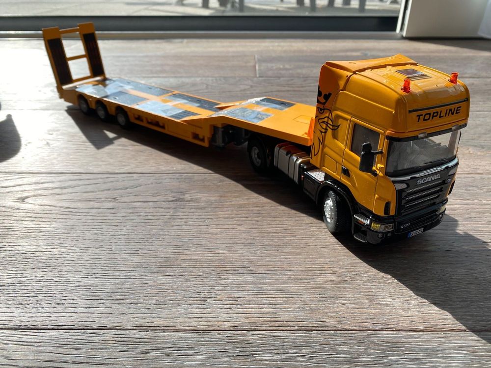 Siku Scania mit Auflieger 1:32 gelb | Kaufen auf Ricardo