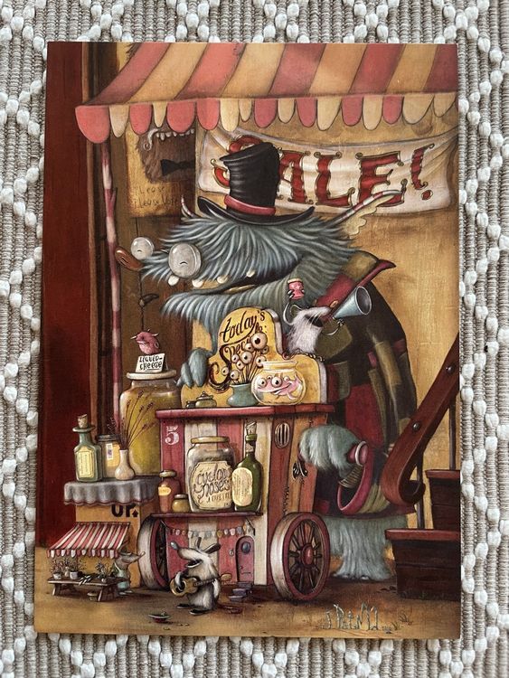 AK mit Kunst / Monster von Mateo Dineen (Neu (gemäss Beschreibung)) in ...