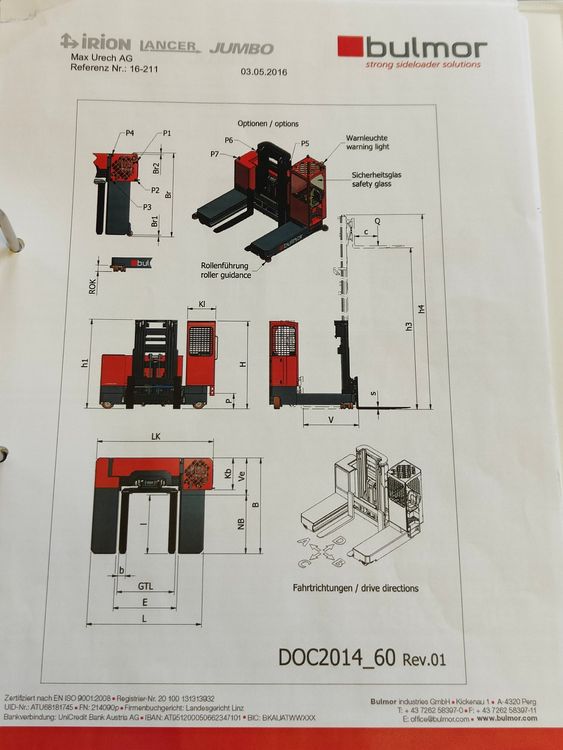 Bulmor Jumbo Elektro – Vierweg – Stapler / EMS II 55.50 (Gebraucht) in ...