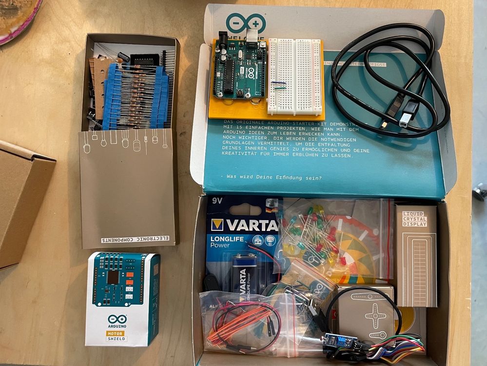 Arduino Starter Kit Deutsch ATmega328P + Arduino Motor Shiel (Gebraucht ...