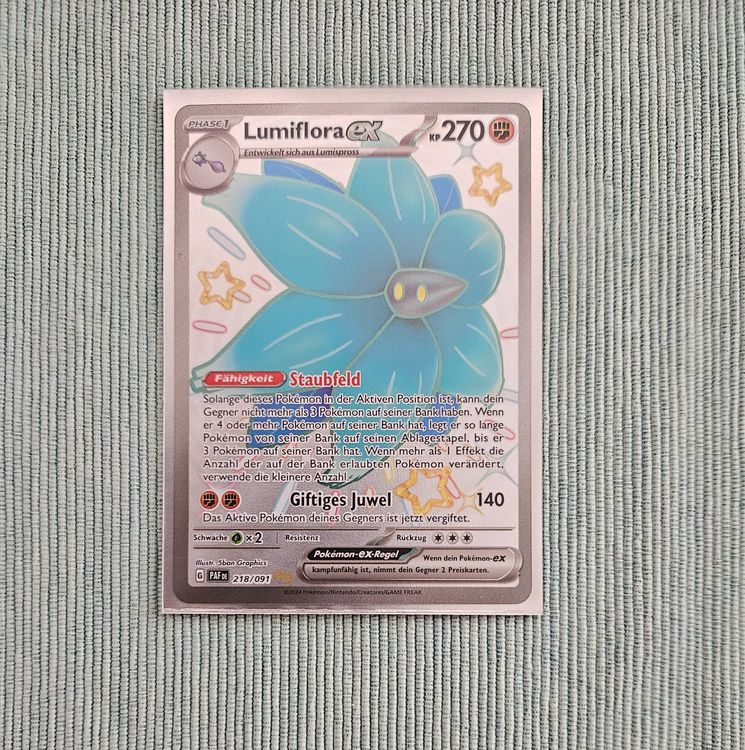 Pokémon - Lumiflora ex Shiny (PAF 218) / Paldeas Schicksale (Neu ...